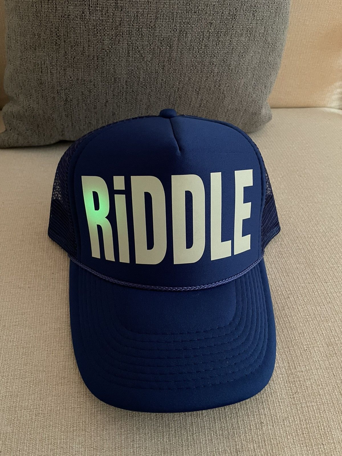 Antony Riddle ANTONY RiDDLE SAMPLE GLow in the dark print trucker | Grailed