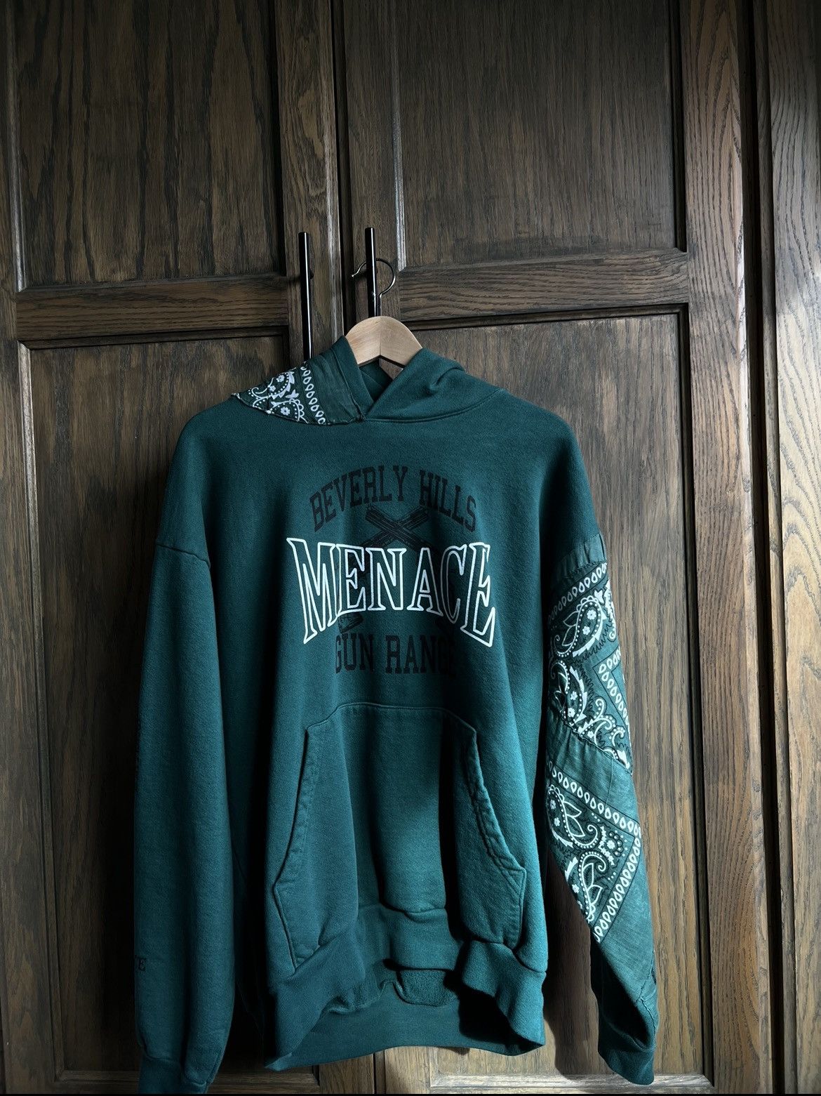 Menace Menace Beverly Hills Gun Range Bandana Hoodie | Grailed