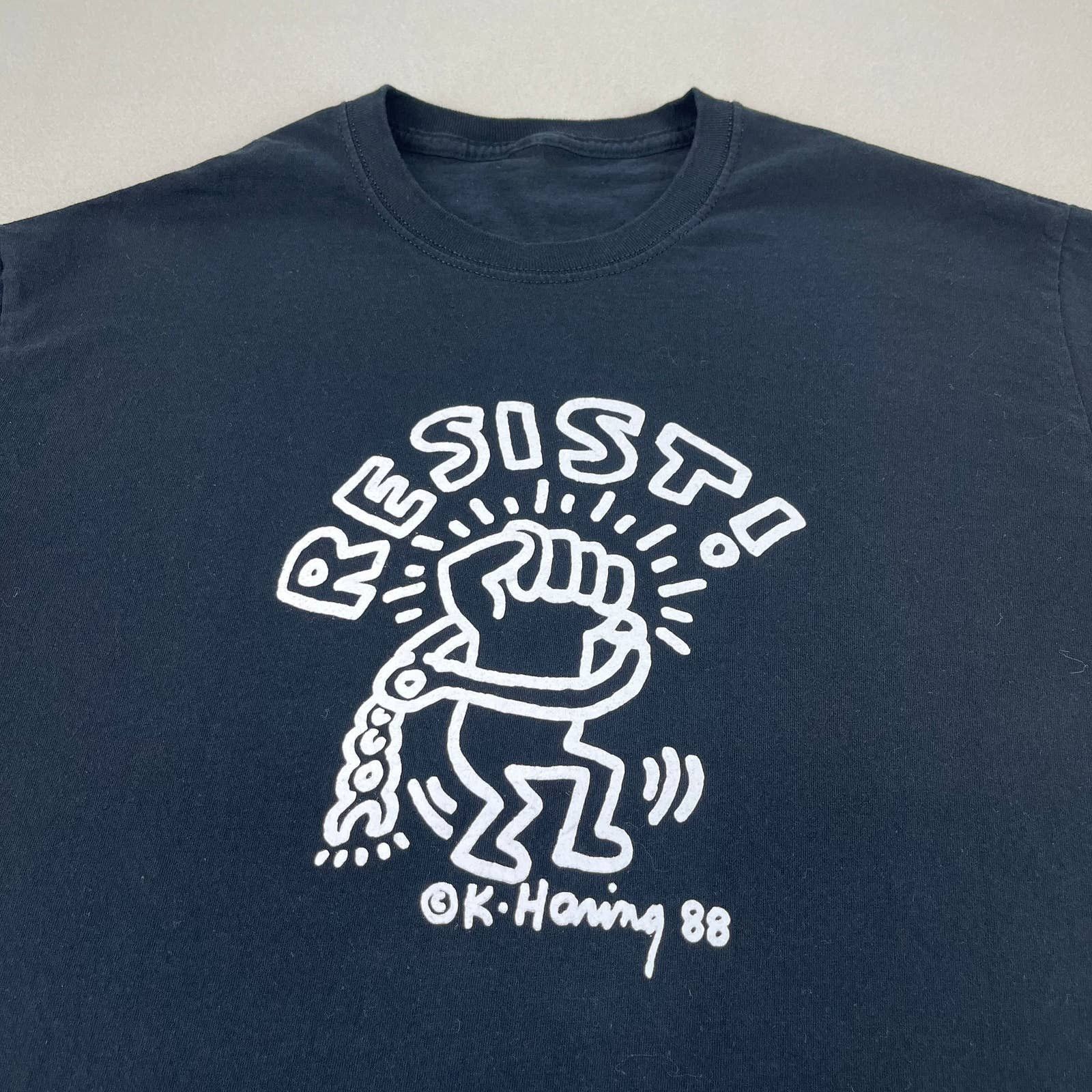 Keith Haring Keith Haring Resist in Concert! 1988 Pop Art Retro T-Shirt ...