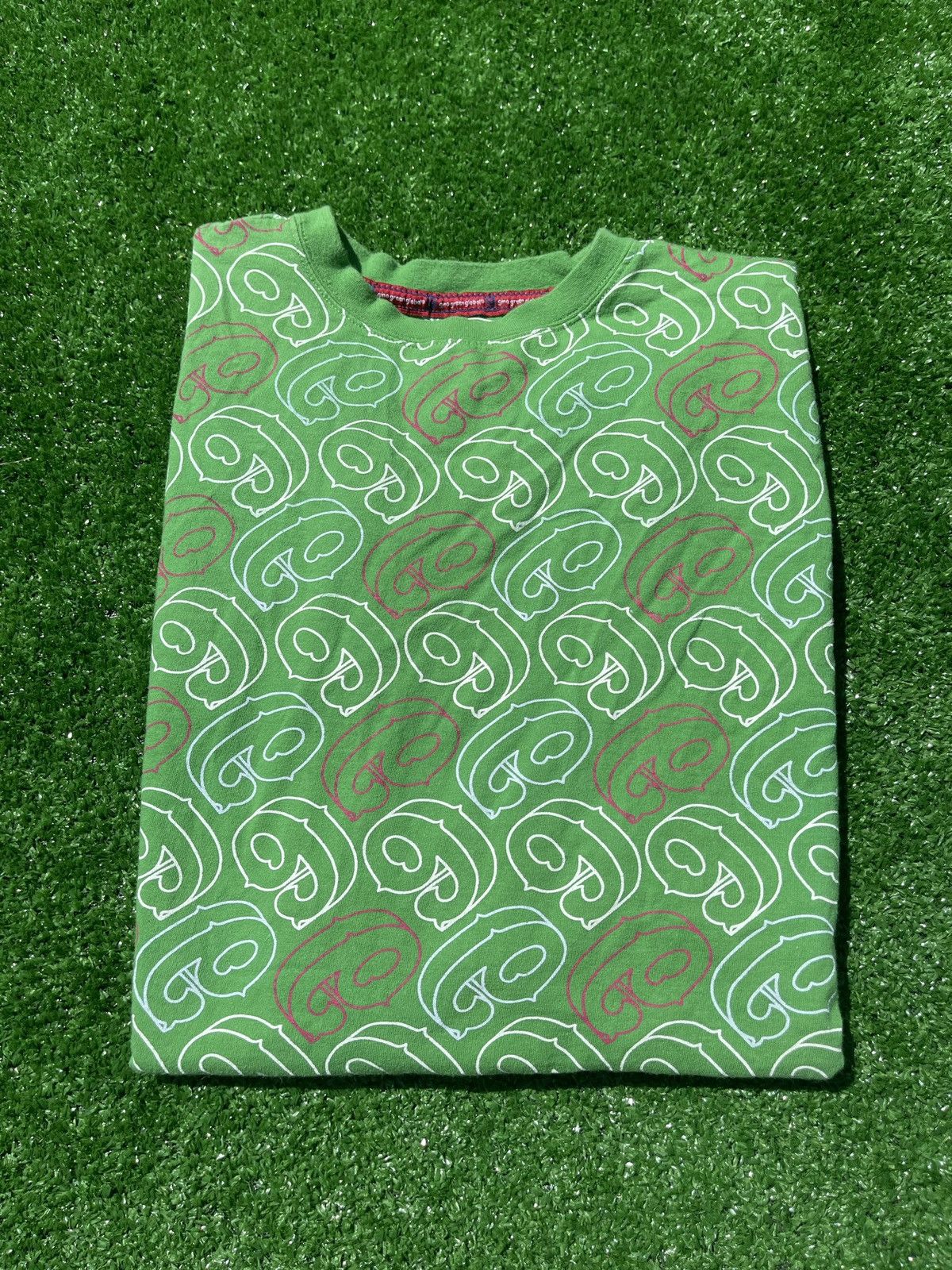 Hype × Rap Tees × Streetwear Gino Green 2000’s Vintage All Over Print ...