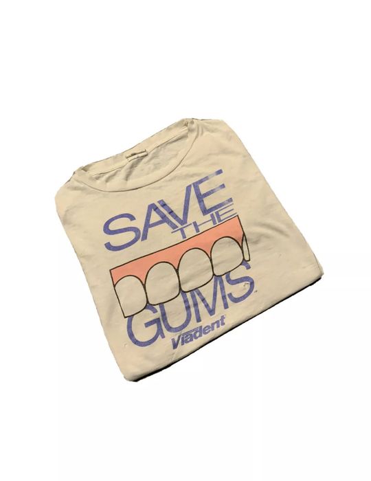 Vintage VTG 90s Viadent Toothpaste Distressed Thrashed Worn T-Shirt ...