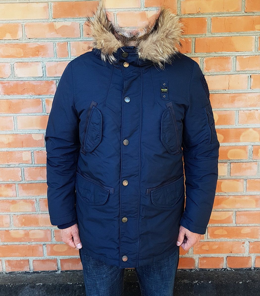 Italian Designers × Luxury × Streetwear BLAUER Down Parka Puffer Jacket ...