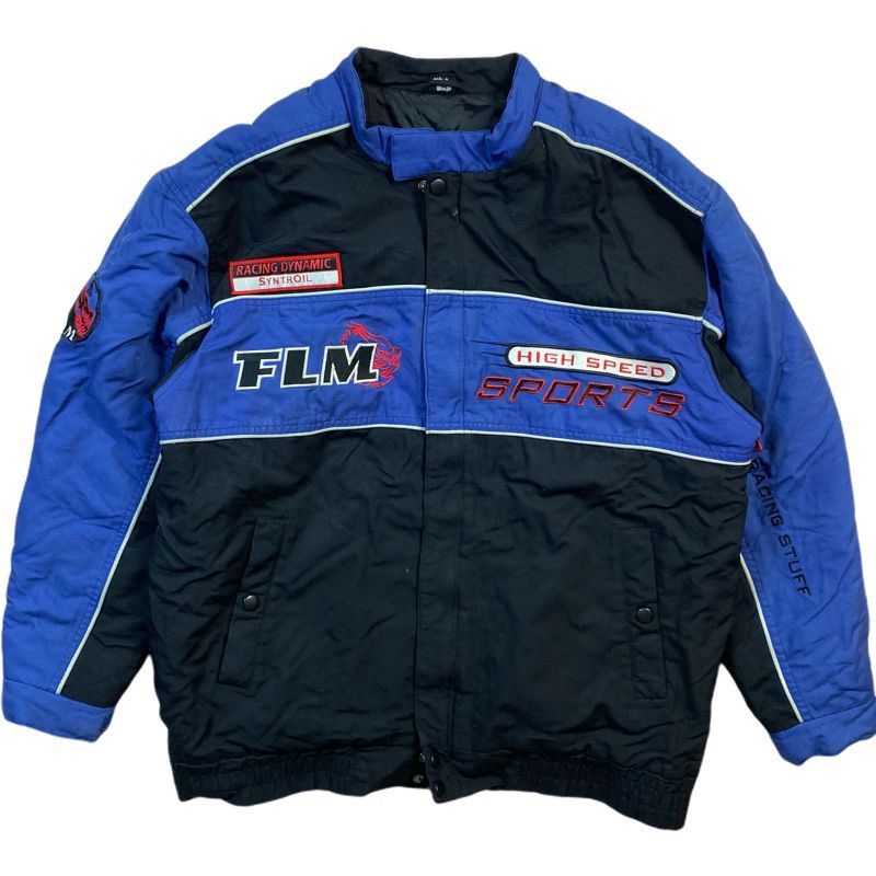 Vintage Vintage FLM blue racing jacket | Grailed