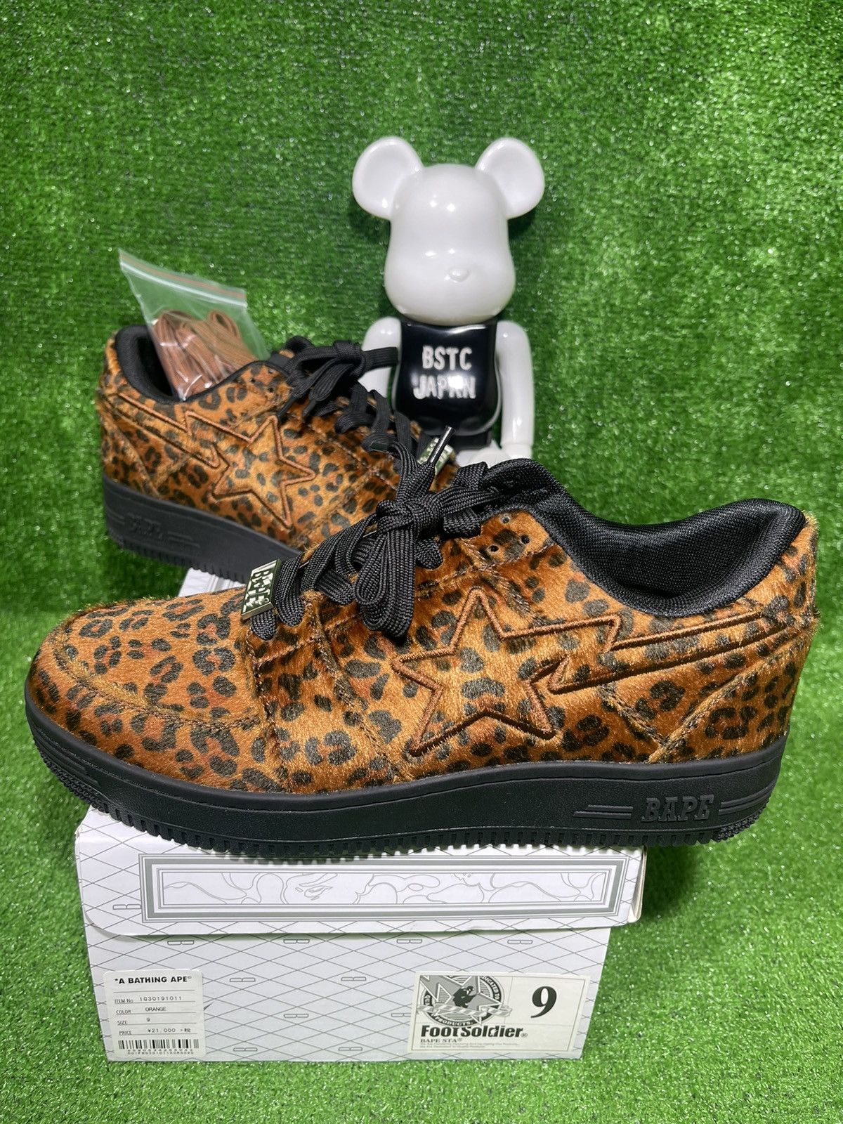 Bape A BATHING APE LEOPARD BAPE STA LOW | Grailed