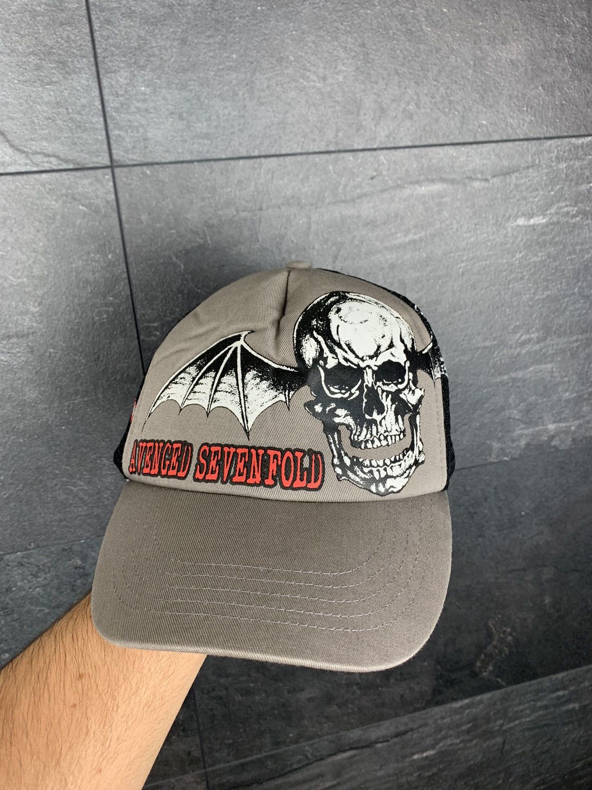 Band Tees × Vintage Avenged Sevenfold Cap 2008 Vintage Logo Hat | Grailed