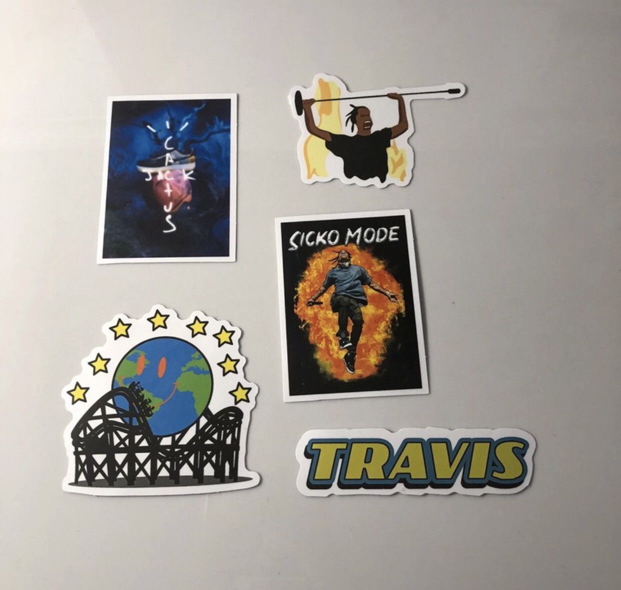 Band Tees × Streetwear × Vintage Travis scott Stickers | Grailed