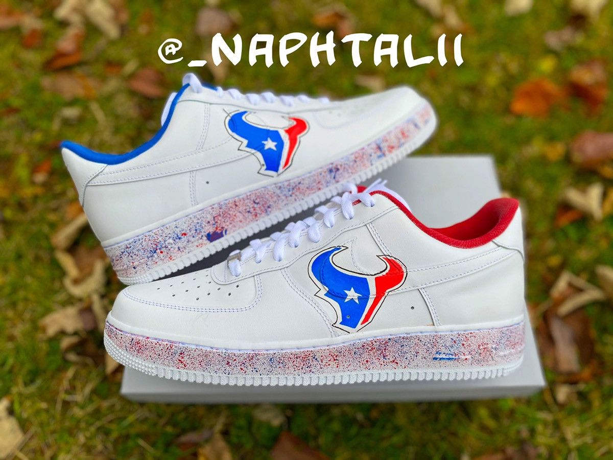 Custom Texans AF1 Custom | Grailed