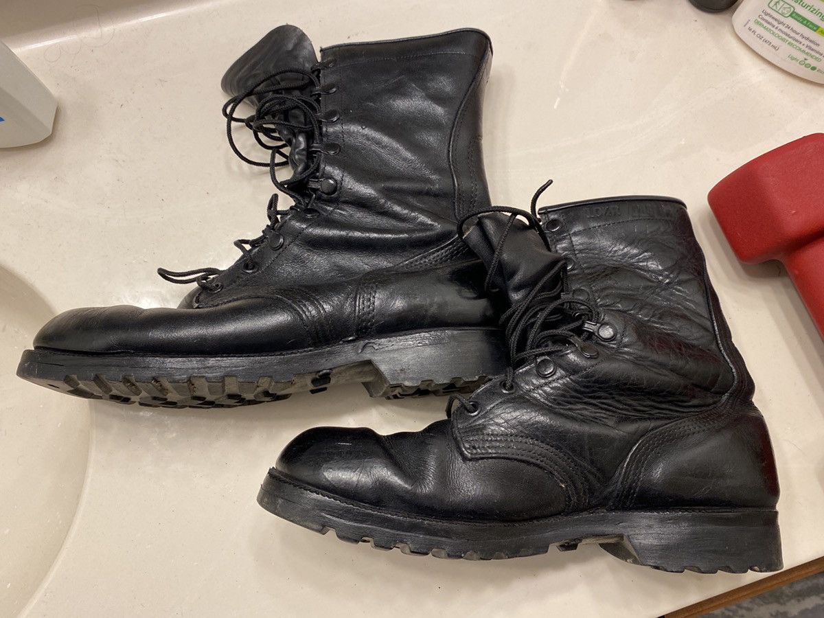 Vintage Military Combat Punk 80’s Black Leather Boots | Grailed