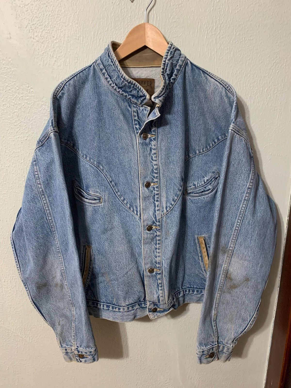 Denim Jacket × Vintage Vintage Schaefer Denim Jacket | Grailed