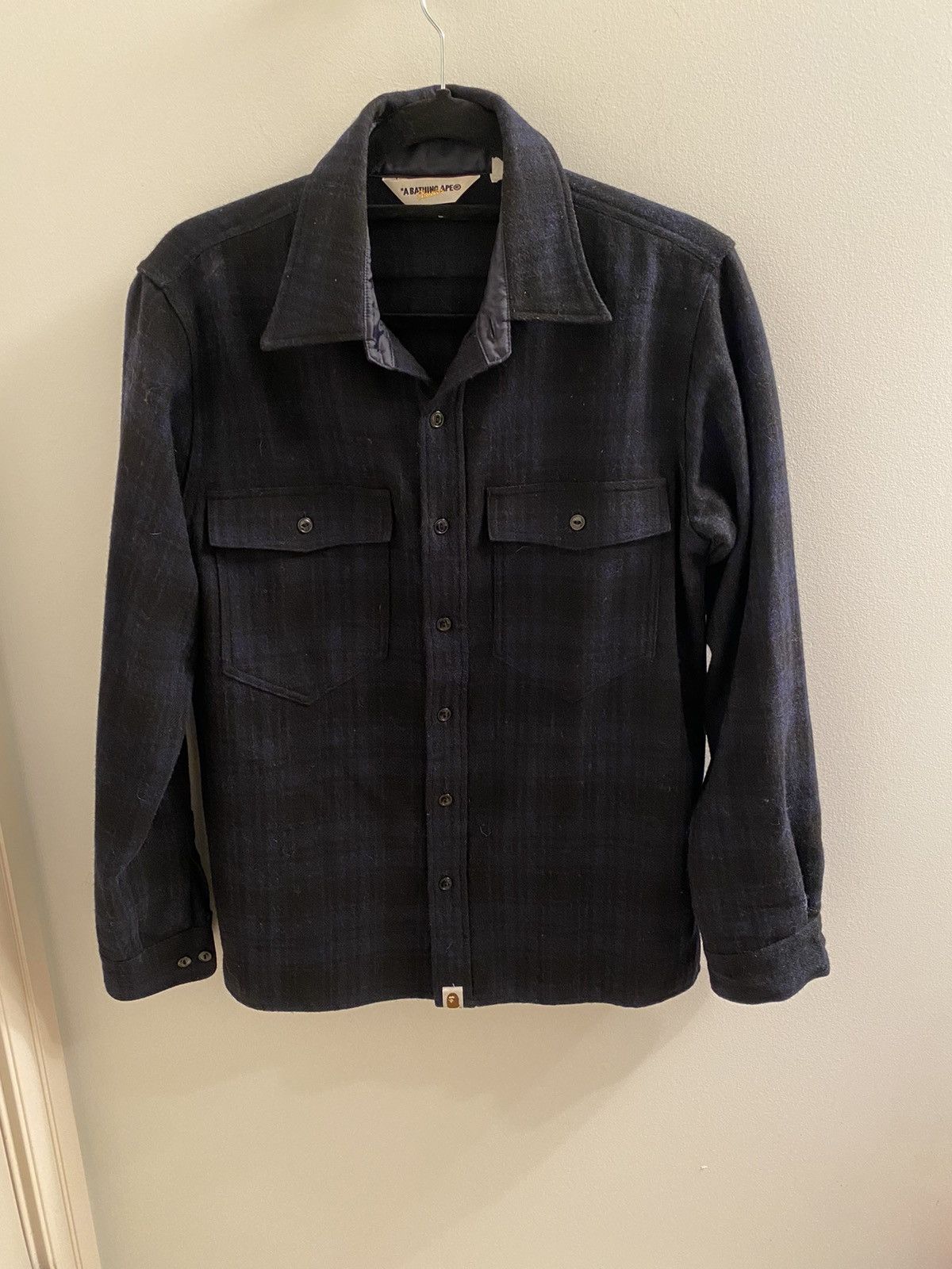 Bape BAPE Plaid flannel shirt | Grailed