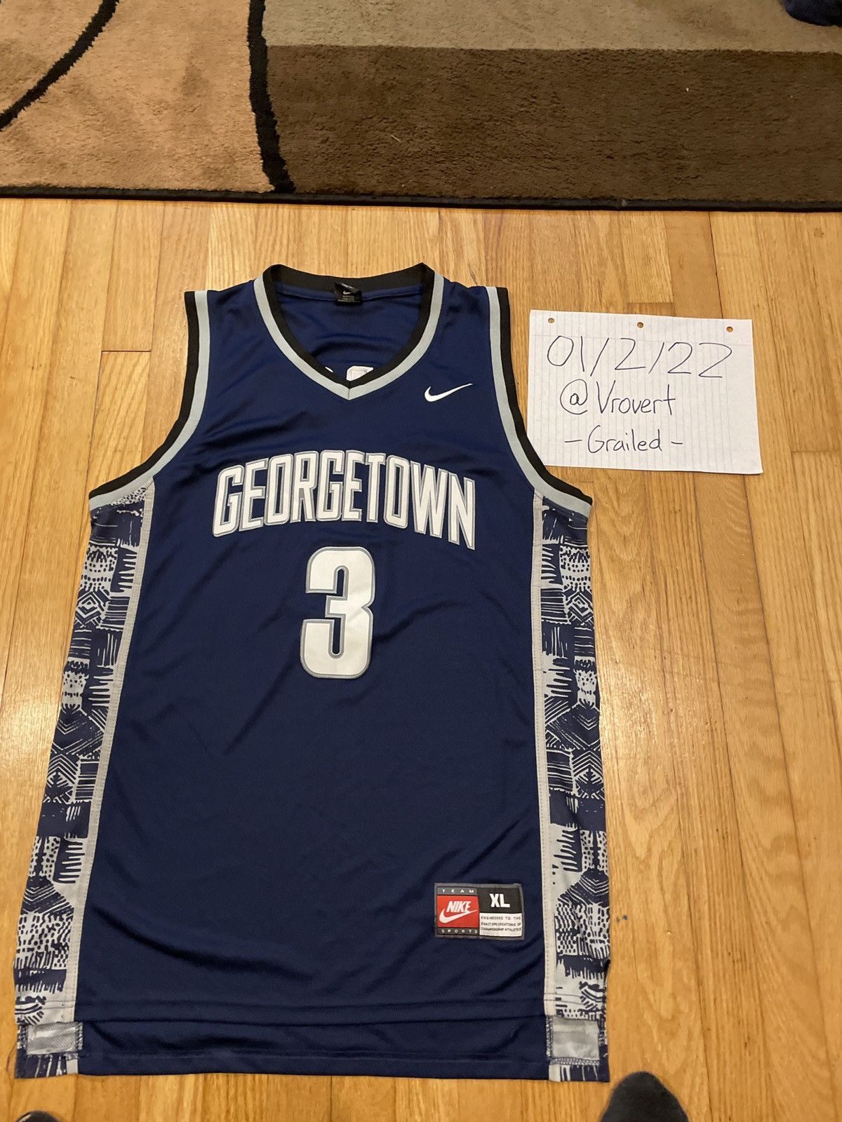 Nike Nike Vintage Allen Iverson Georgetown Jersey Size XL | Grailed