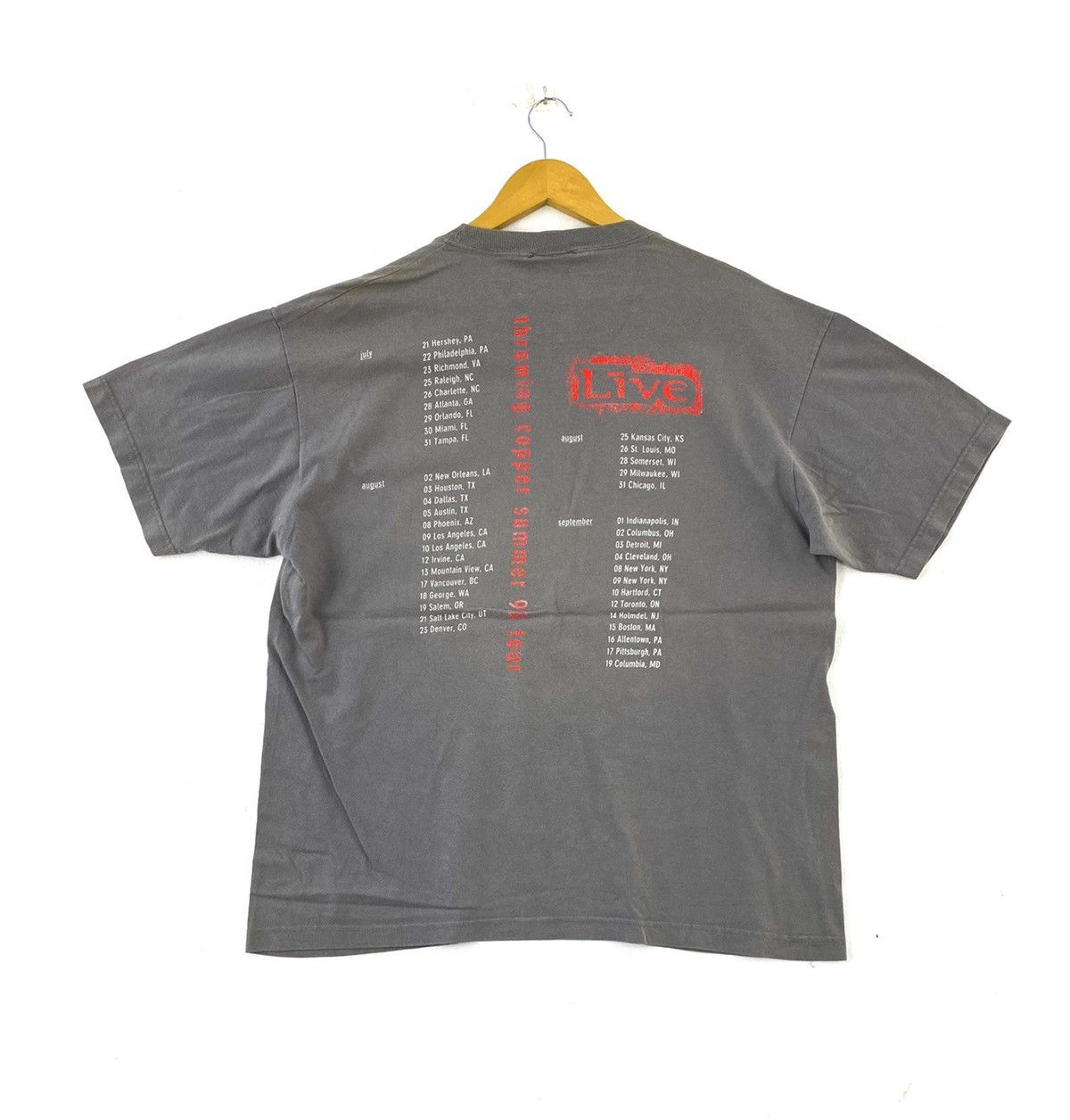 Vintage vintage 1994 LIVE throwing copper album artwork t-shirts | Grailed