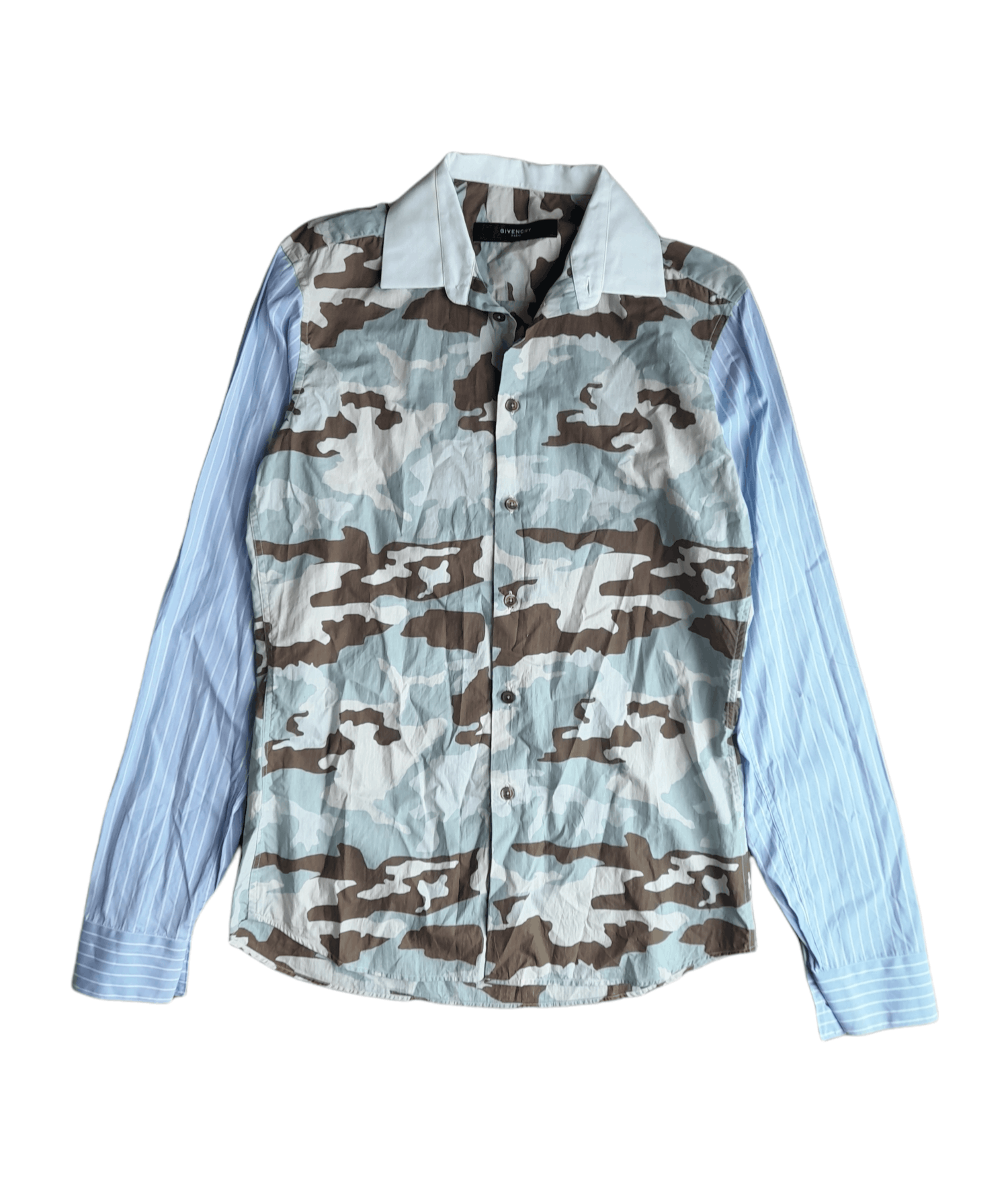 Designer × Givenchy × Streetwear Givenchy Camo Button Ups on Number ...