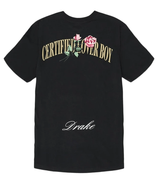 Drake × Nike NIKE x Drake Certified Lover Boy CLB ROSE T-SHIRT BLACK ...