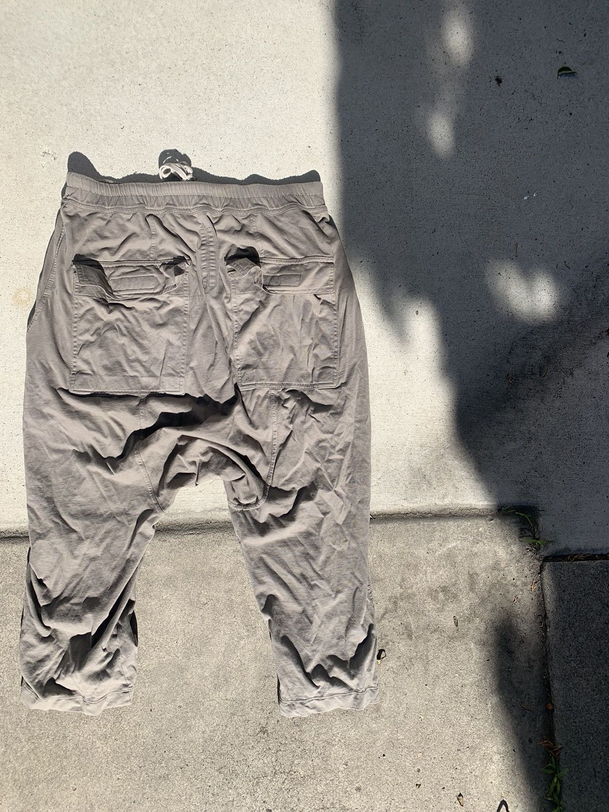 Rick Owens Drkshdw Rick Owens DRKSHDW Cropped Drawstring Sweatpant Dust ...