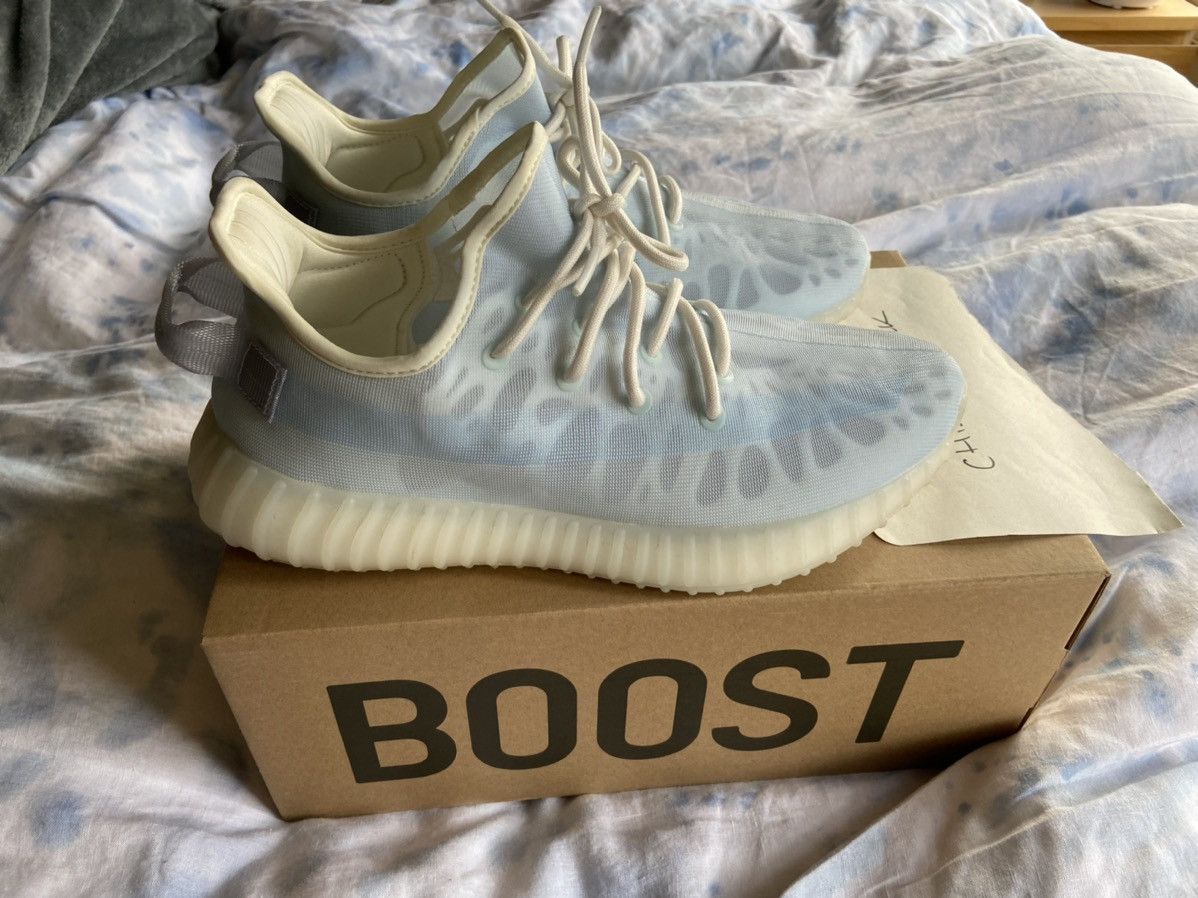 Adidas Adidas Yeezy Boost 350v2 Mono Ice - Barely worn | Grailed