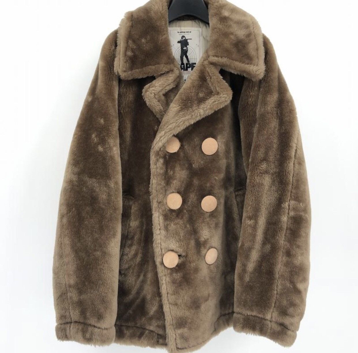 Bape Bape Jacket fur coat vintage 90’s | Grailed