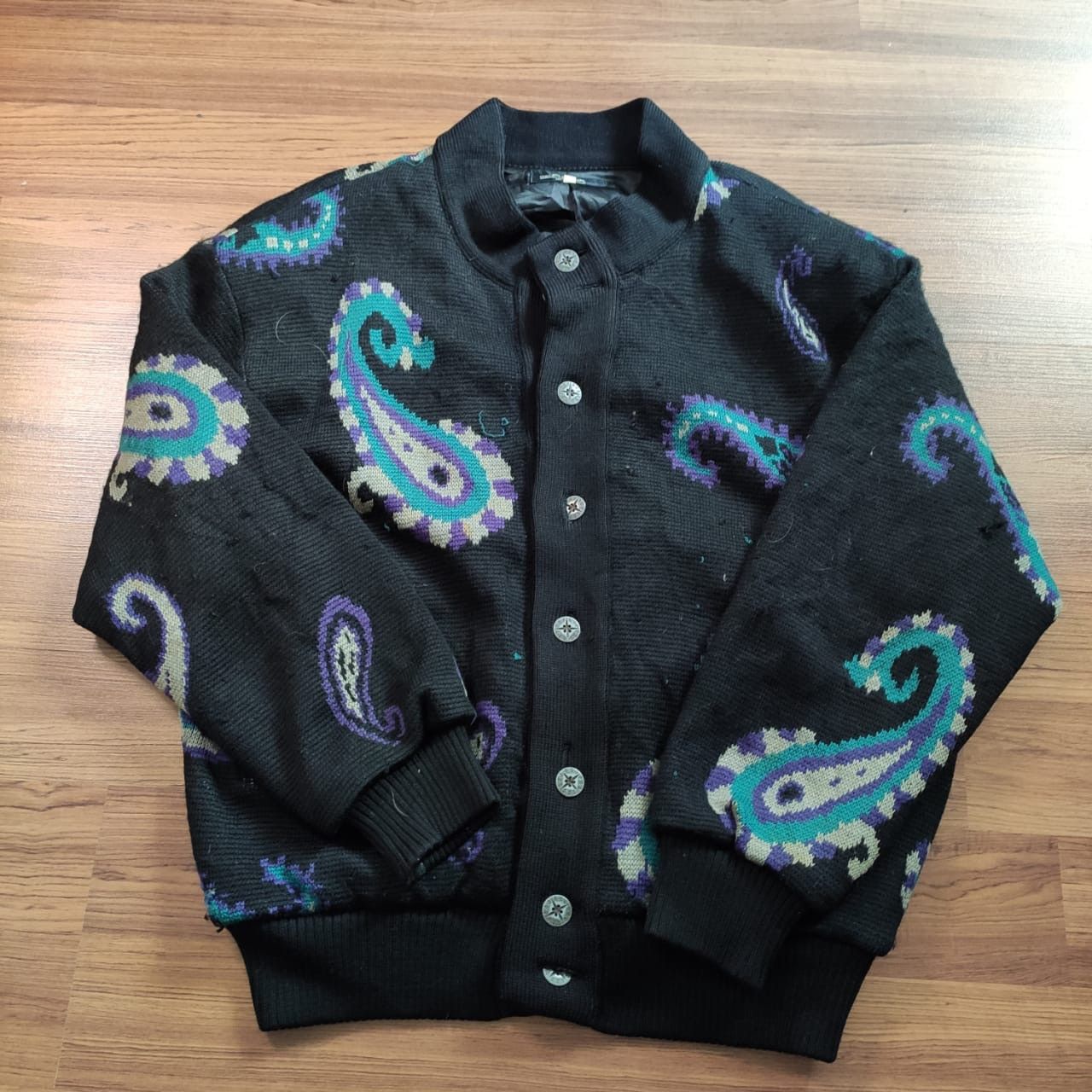 Japanese Brand × Other × Vintage Vintage Uomo Core Paisley Bomber ...
