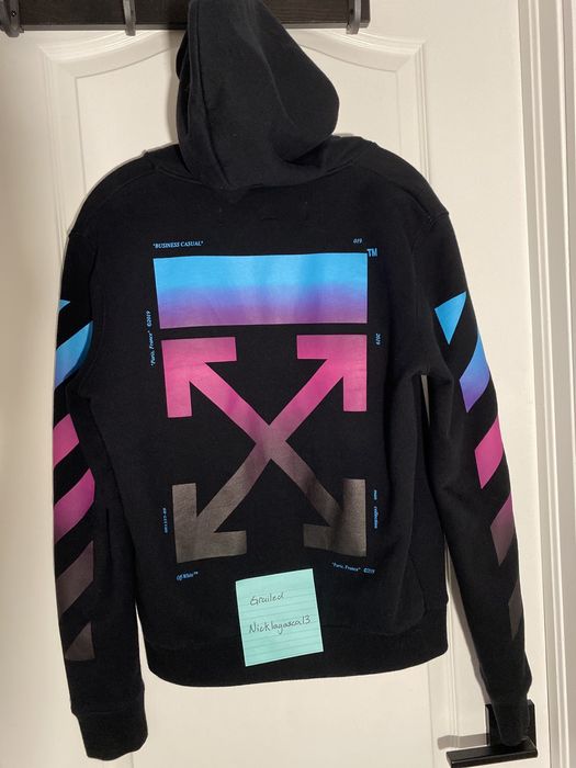 Off-White Off-White Gradient Arrows Zip-up Hoodie | Grailed