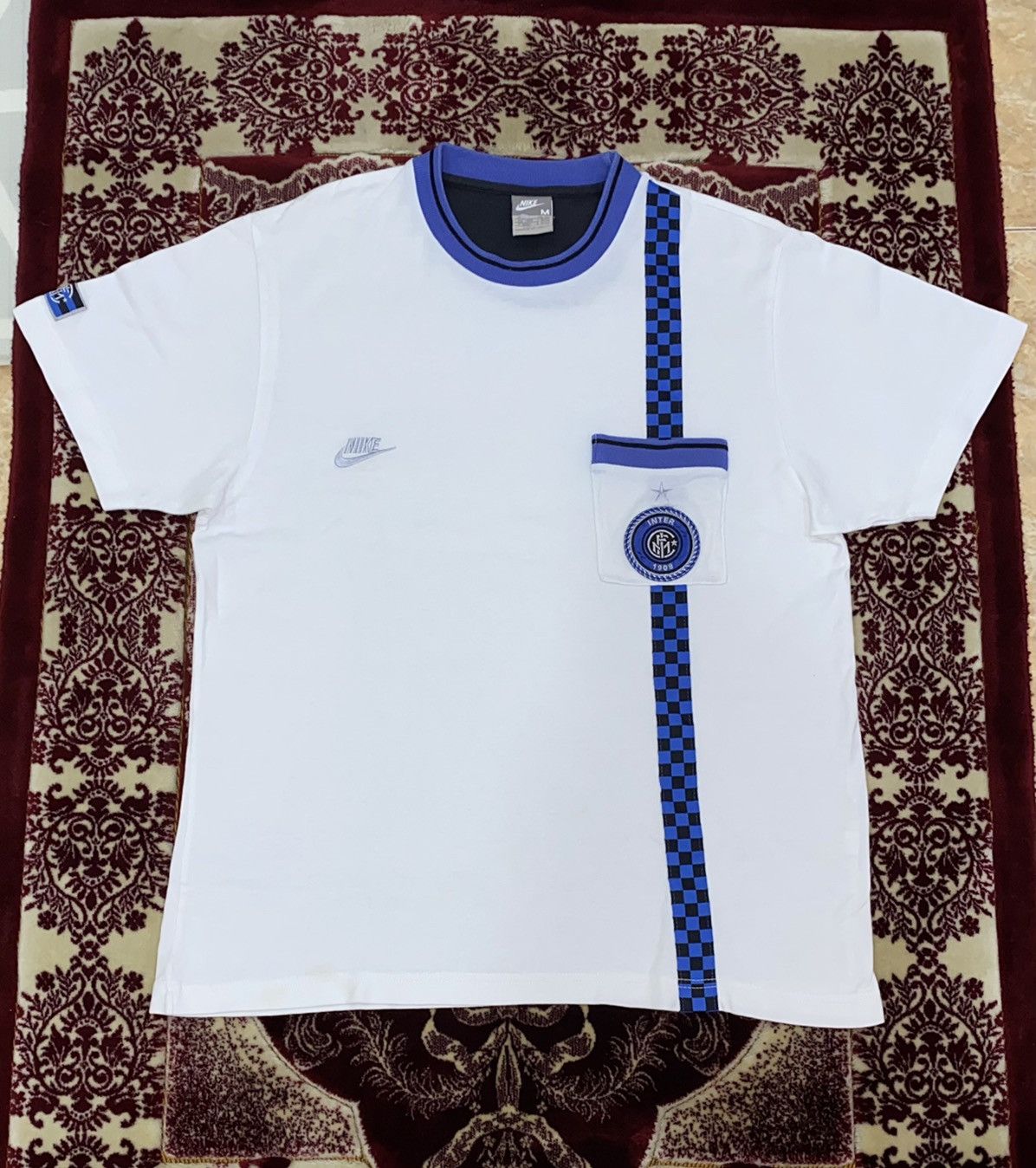 Nike × Sportswear Nike Checkerboard Inter Milan Pocket Logo | Grailed