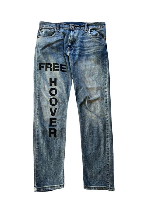 Kanye West Kanye West x Drake "Free Hoover" Repurposed Denim | Grailed