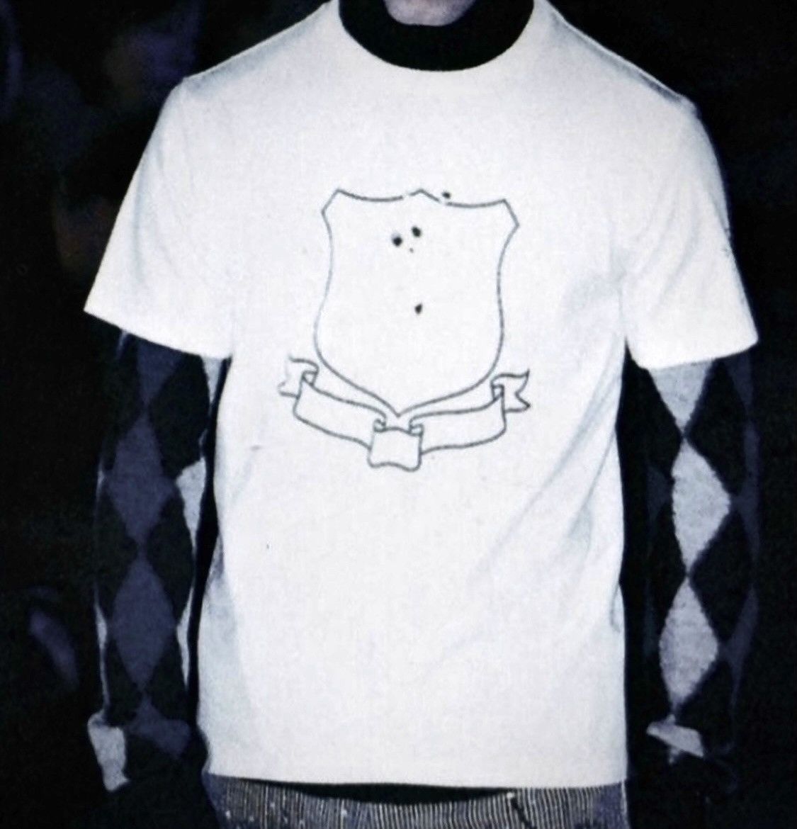 Number (N)ine Number Nine 2001 Archive Grunge Military Emblem T Shirt ...