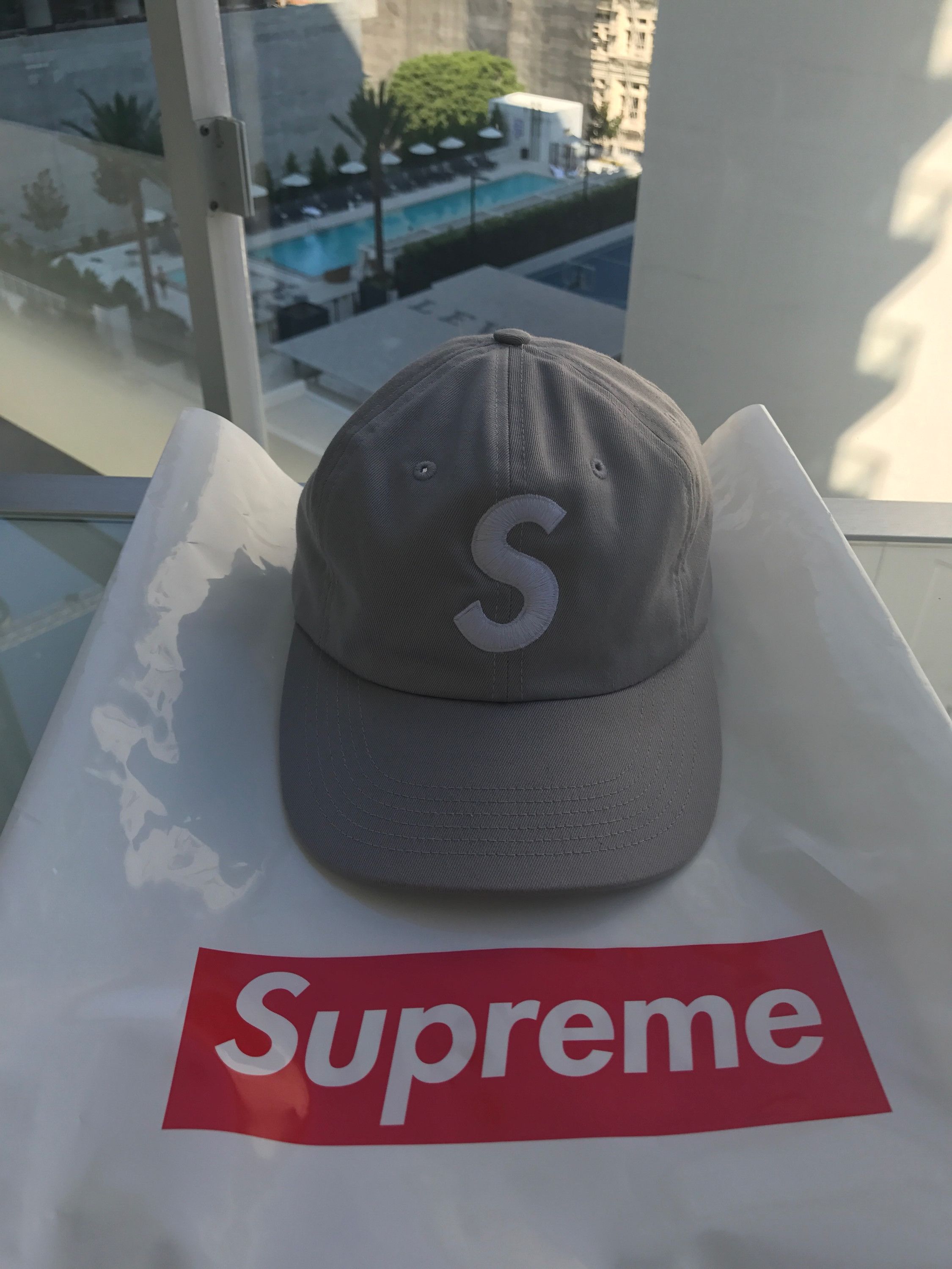 Supreme Grey Supreme S Logo Hat | Grailed