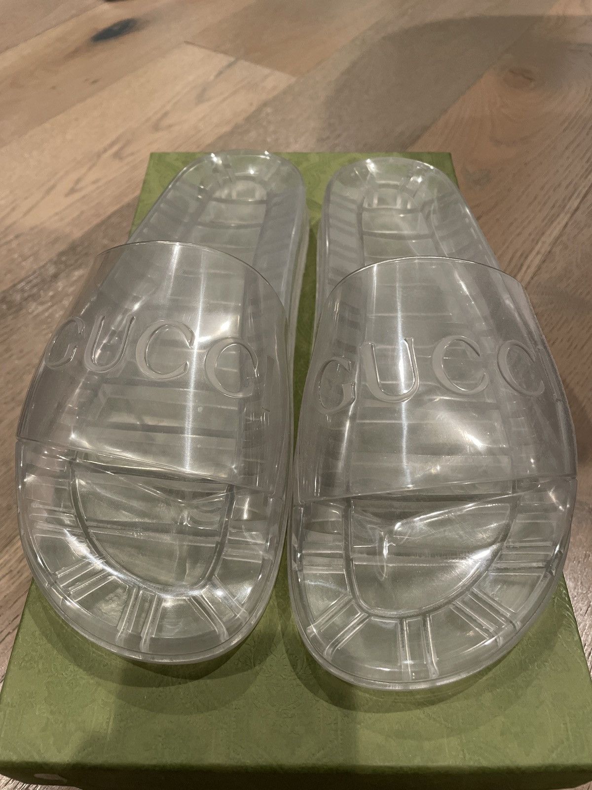 Gucci Gucci Transparente Slides | Grailed