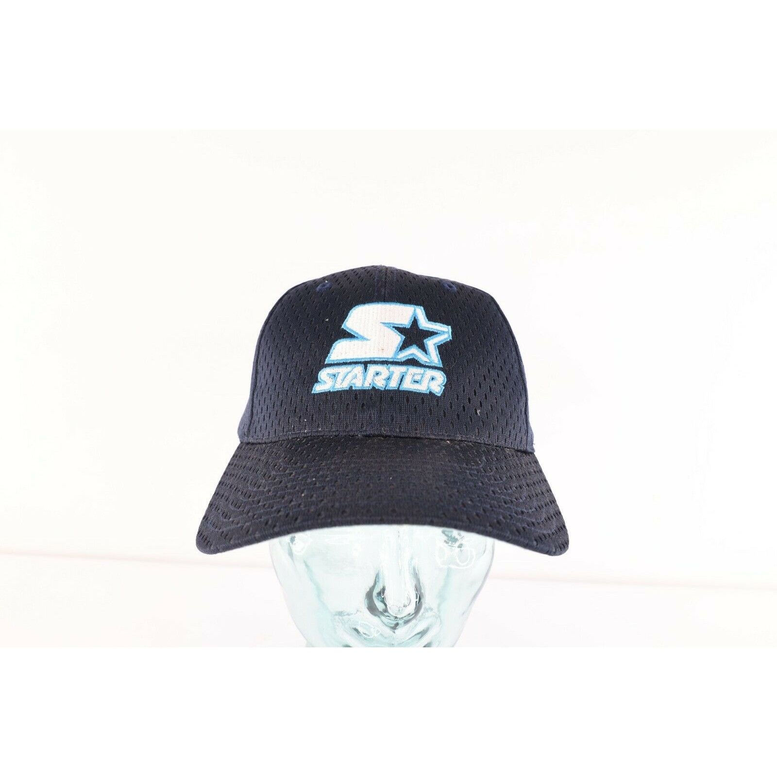 Vintage Vintage 90s Starter Big Logo Mesh Strapback Hat Cap Blue | Grailed