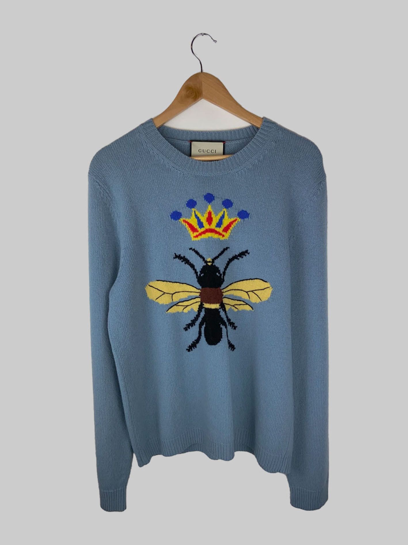 Gucci Gucci Crown Bee Intarsia Knit Sweater | Grailed