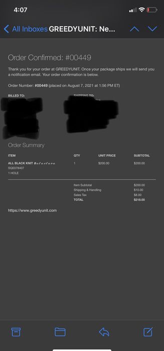 Other GREEDY UNIT BLACK FACE MASK | Grailed