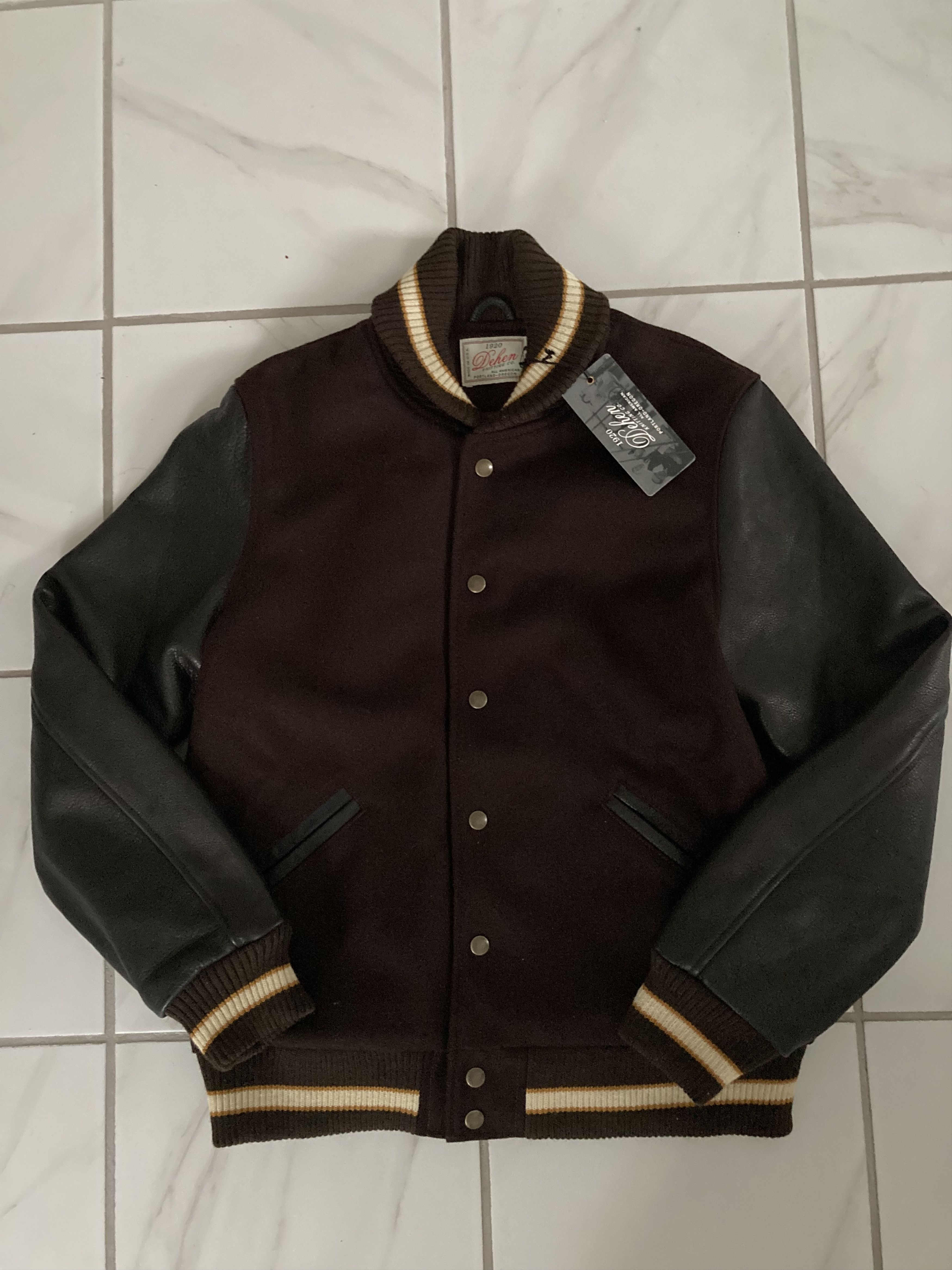 Dehen 1920 Varsity Jacket - Brown, Black | Grailed