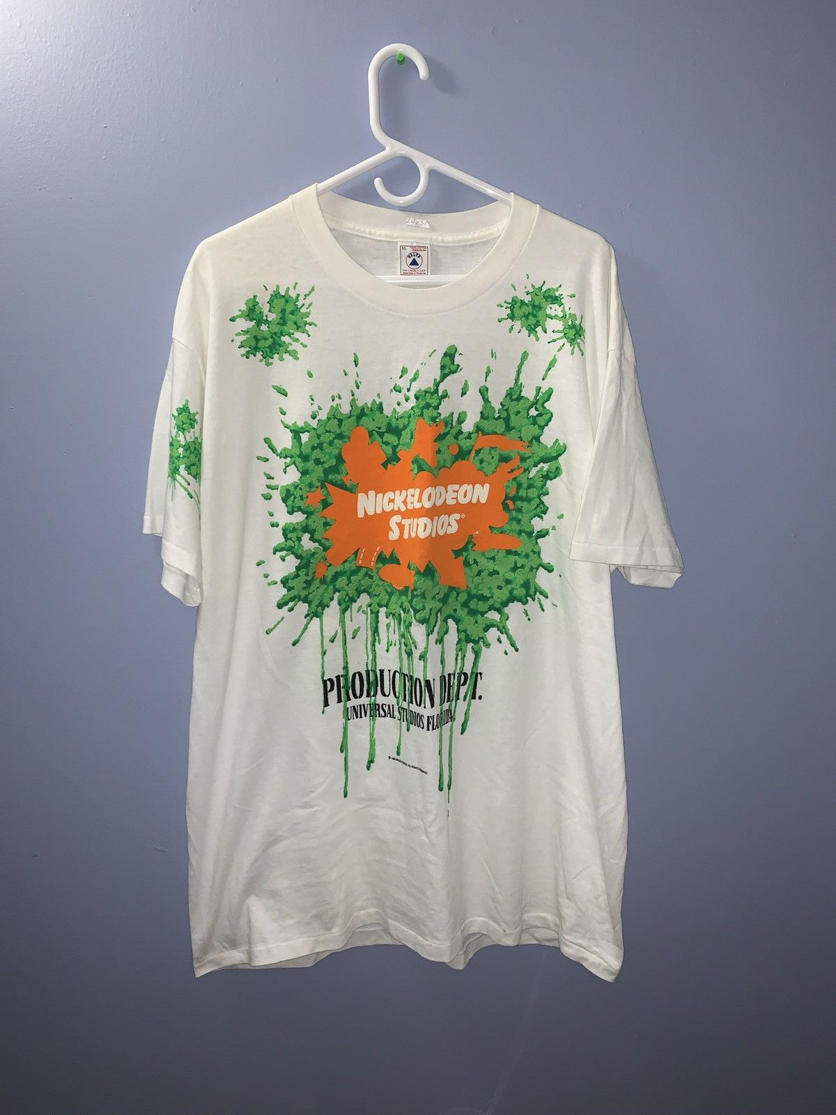 Nickelodeon Nickelodeon Slime Tee vintage Tee shirt productions XL 1995 ...