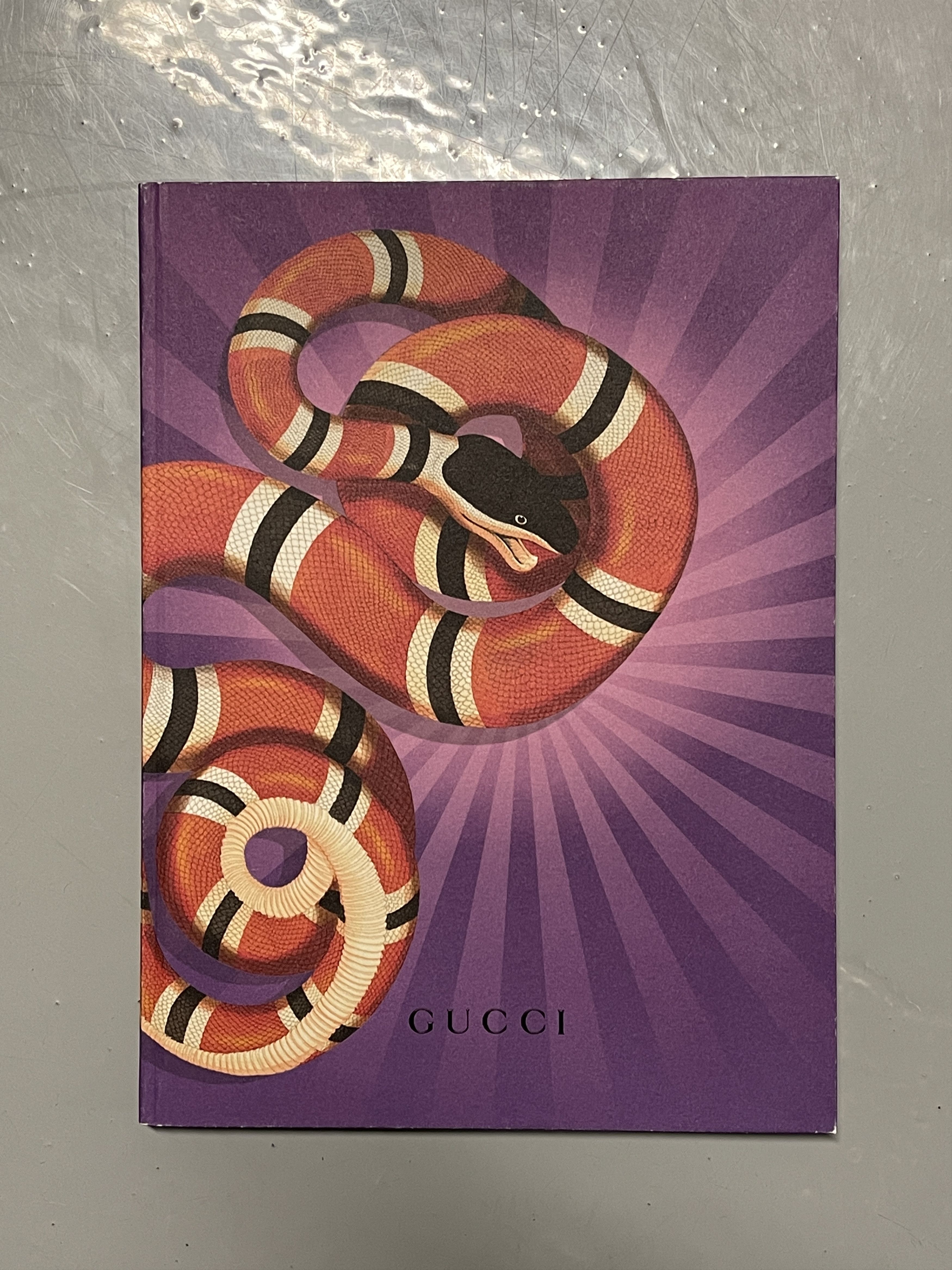 Gucci Red Snake Notebook | Grailed