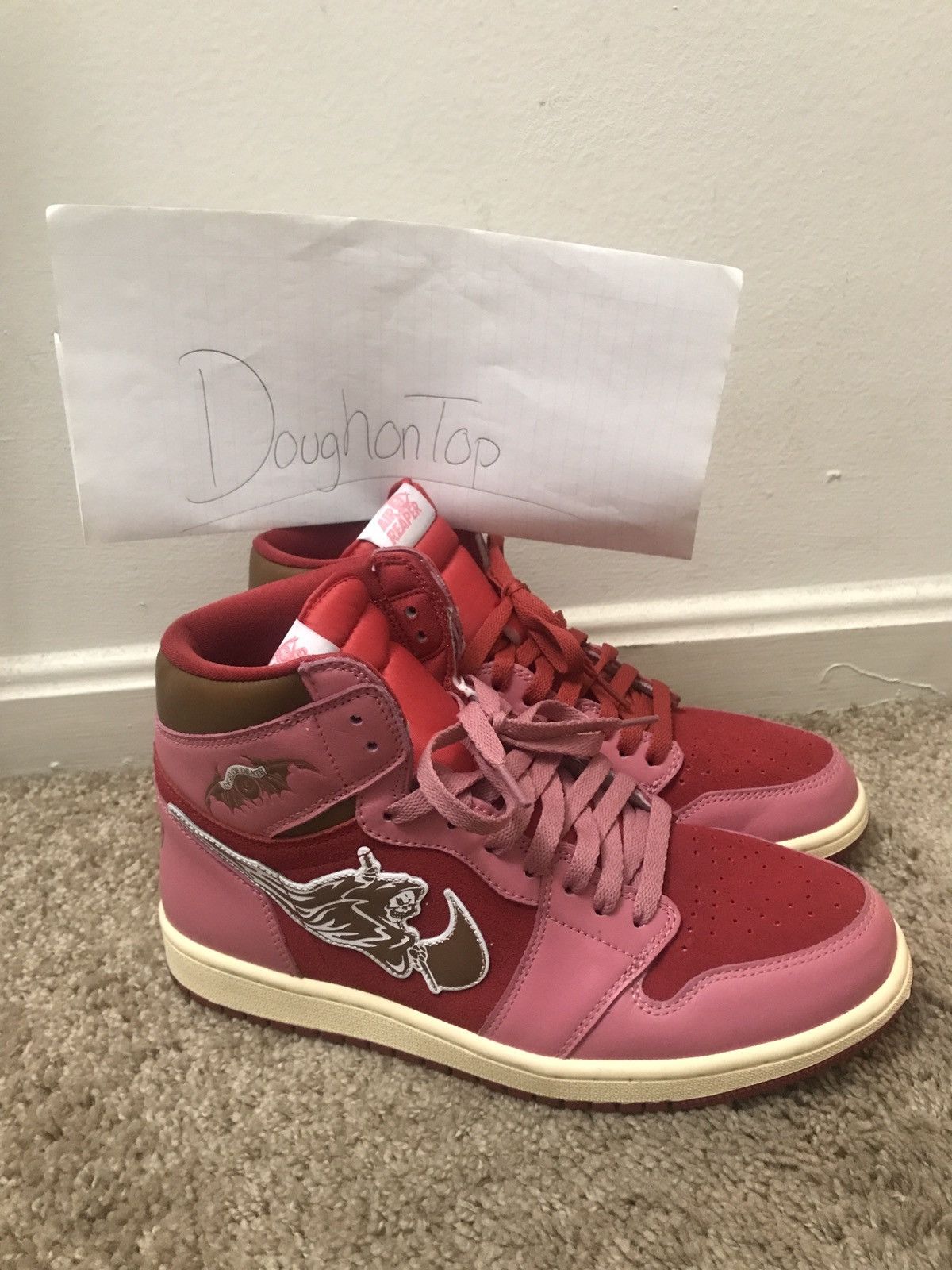 Custom Air Jordan 1 Customs (Air Reaper - Valentines Day Massacre ...