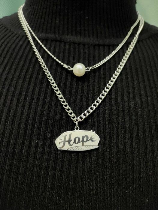 Chain Punk gothic hope necklace chain | Grailed