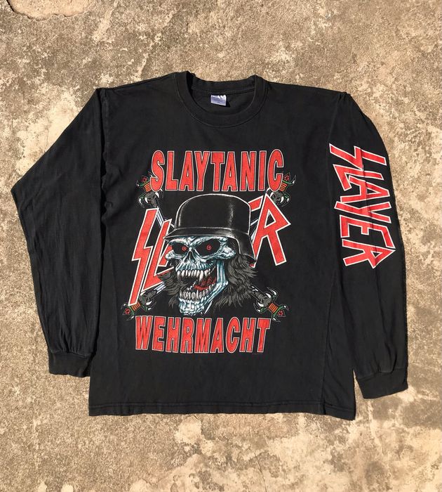 Vintage Vintage 80s Slayer Slaytanic Wehrmacht 1988 Shirt | Grailed