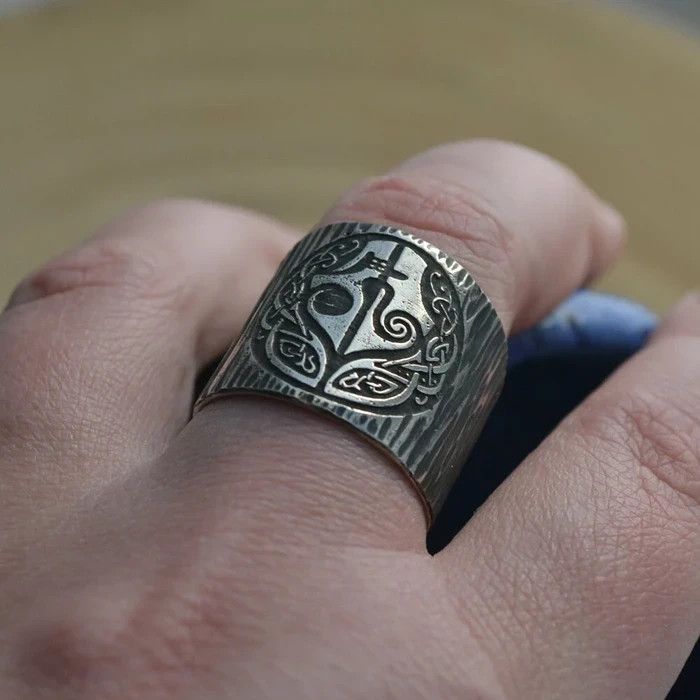 Vintage Norse Mythology Goddes Hel Ring Viking Hela Runes Rings | Grailed