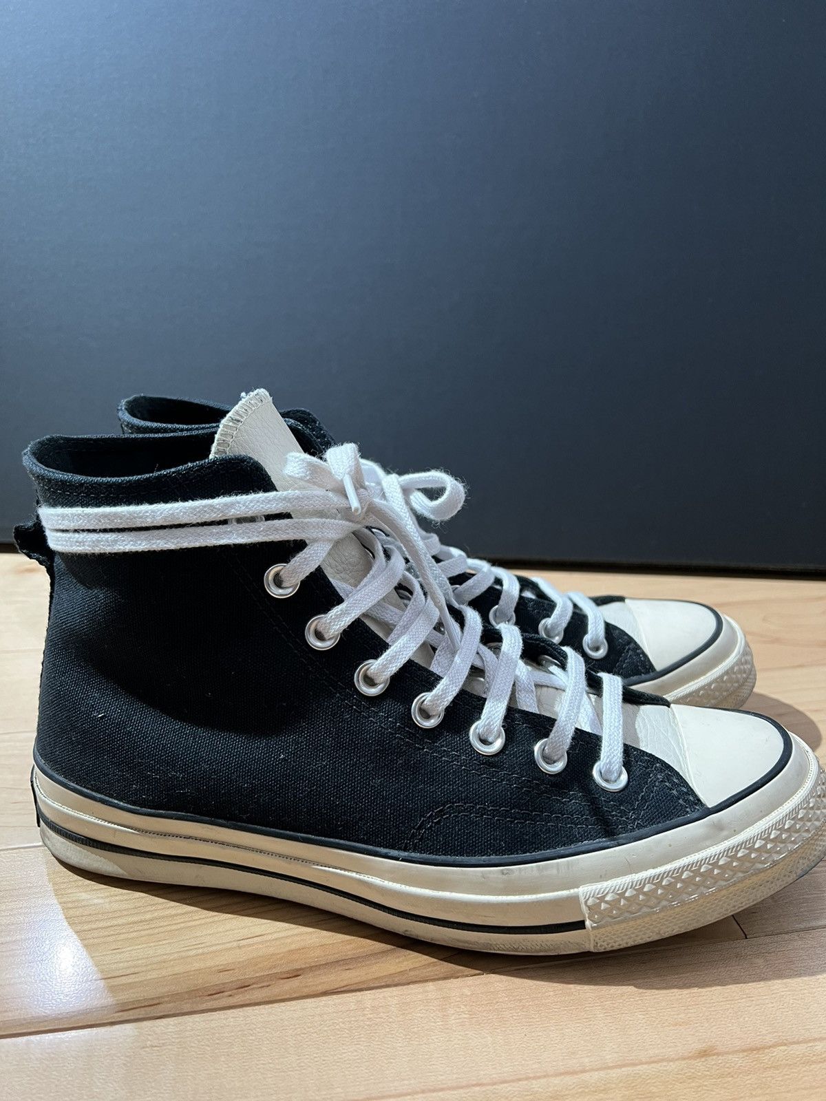 Converse × Fear of God Chuck 70 High Black - FOG Essentials x Converse ...