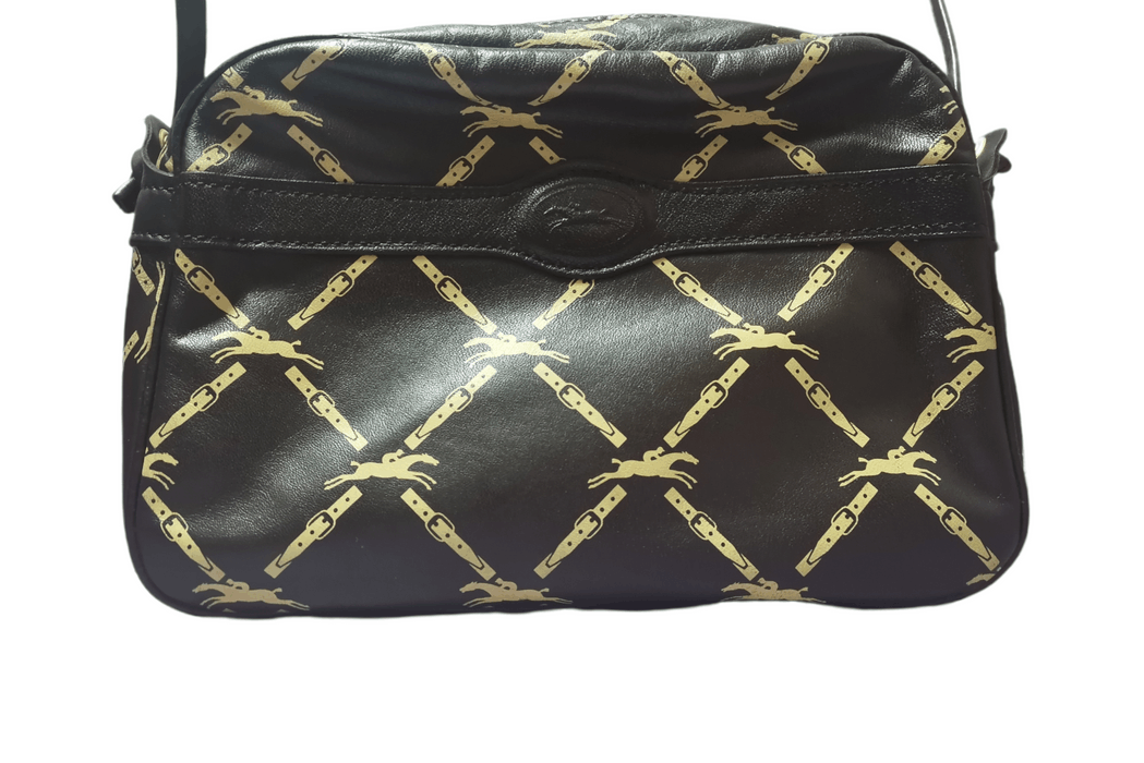 Vintage Longchamp Monogram Crossbody Bag | Grailed
