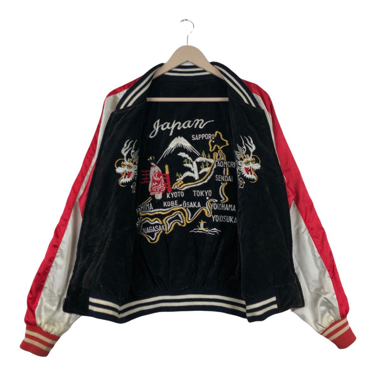 Japanese Brand Vtg ‼️ SUKAJAN Japan Valor Velvet Reversible Jacket ...