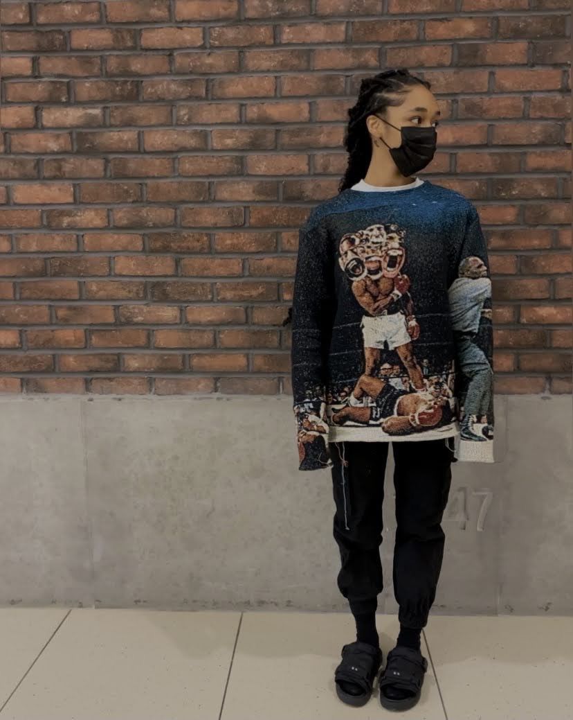 Muhammad Ali × Streetwear Muhammad Ali woven tapestry sweater | Grailed
