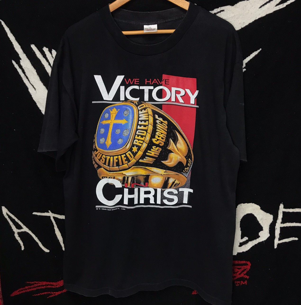Vintage JESUS CHRIST NBA Champs Rings Parody Vintage 1993 Shirt | Grailed