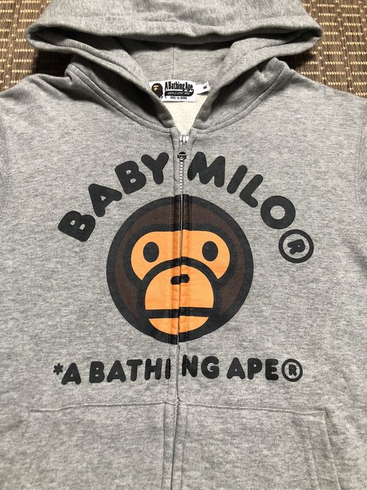 Bape Baby milo monogram zip up | Grailed