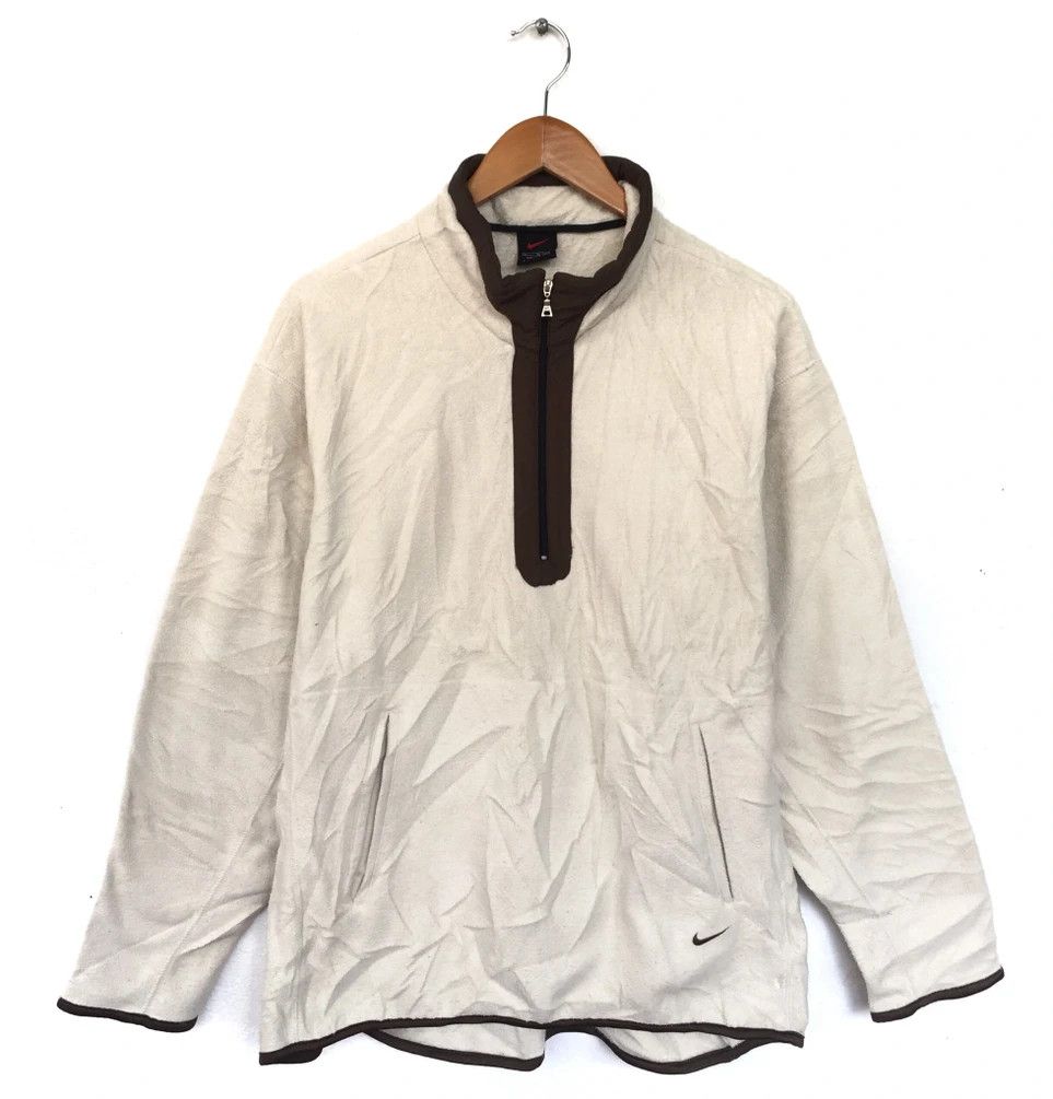 Nike VINTAGE NIKE FLEECE PULLOVER JACKET | Grailed