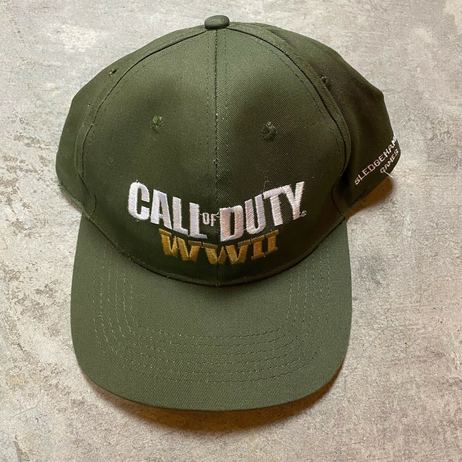 Vintage CALL OF DUTY WORLD WAR 2 SnapBack Hat COD Video Game Promo ...