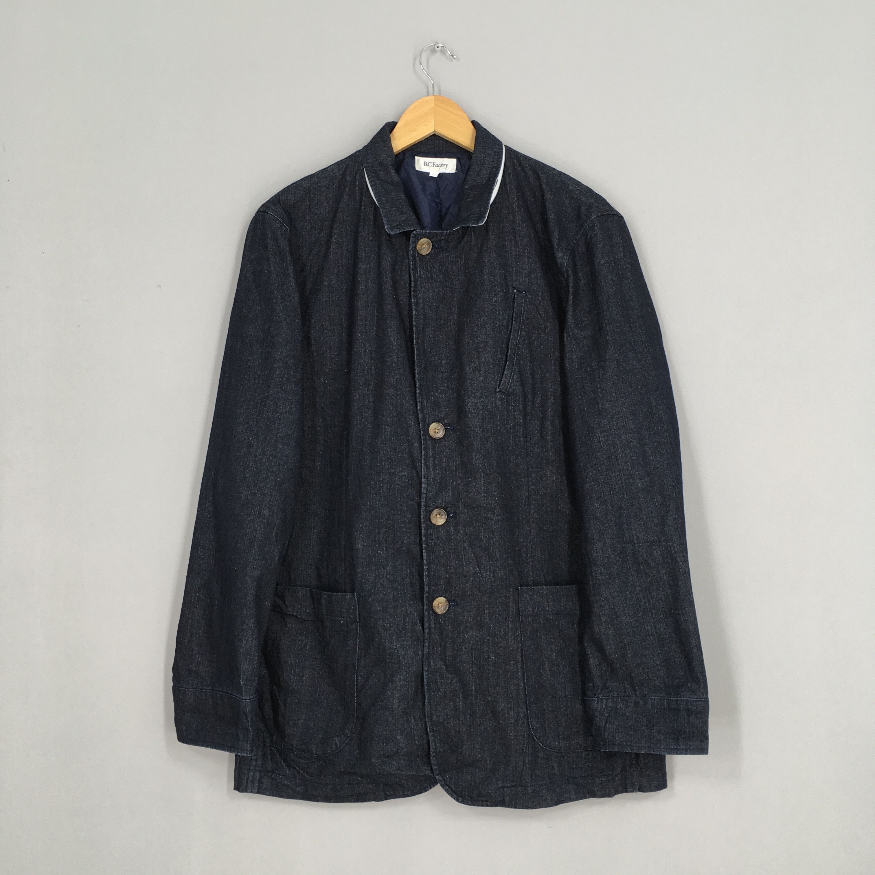 Vintage Indigo Blue Denim Jeans Jacket Large American | Grailed
