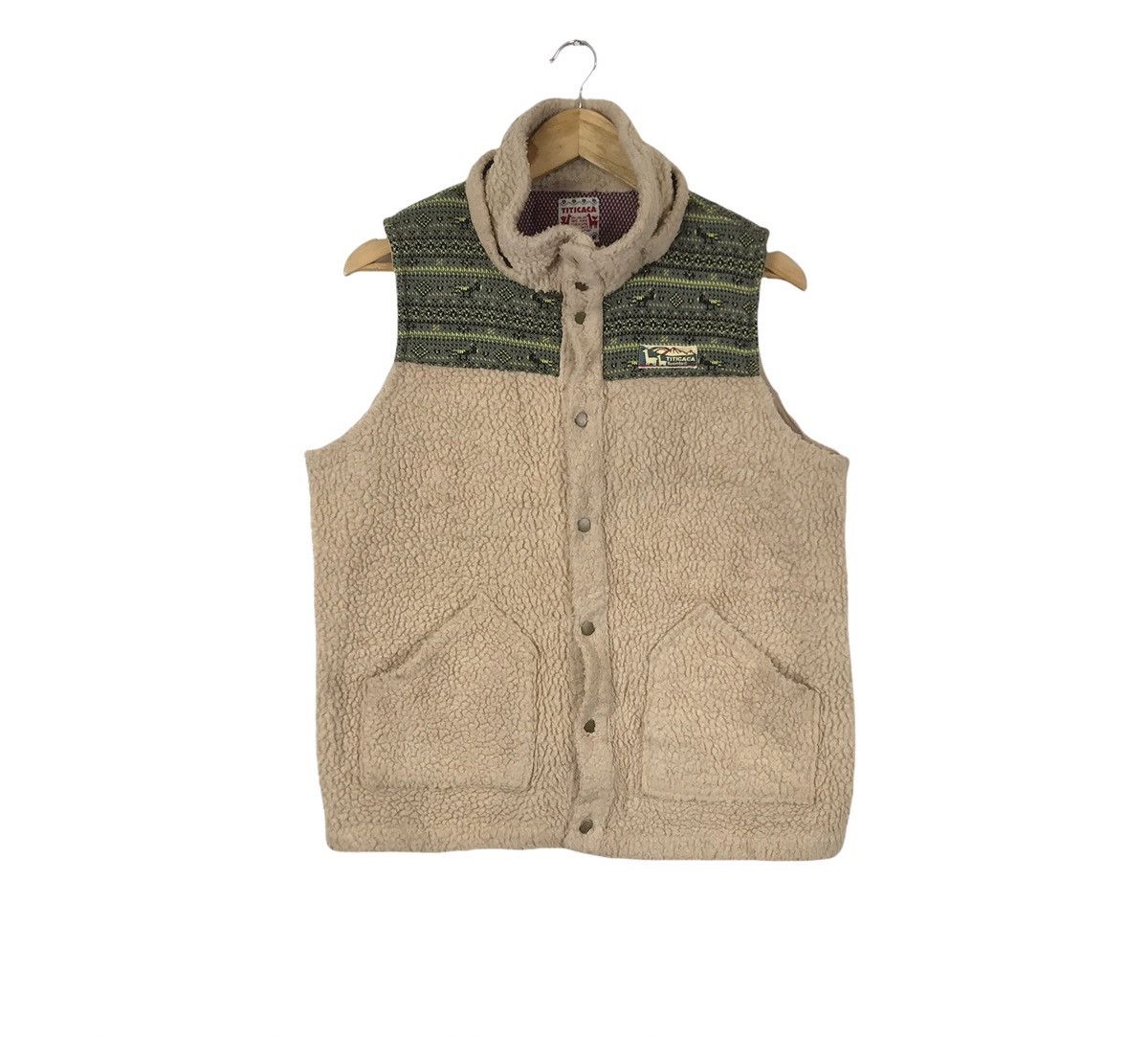 Japanese Brand Vintage Titicaca Native Since 1977 Faux Fur Fleece Vest ...