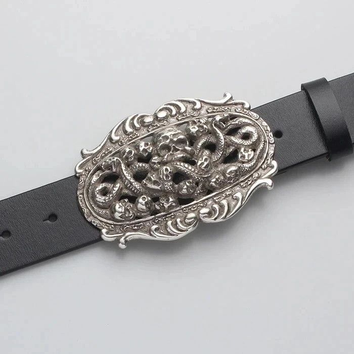 Vintage Heavy metal, copper button head, leather bel | Grailed