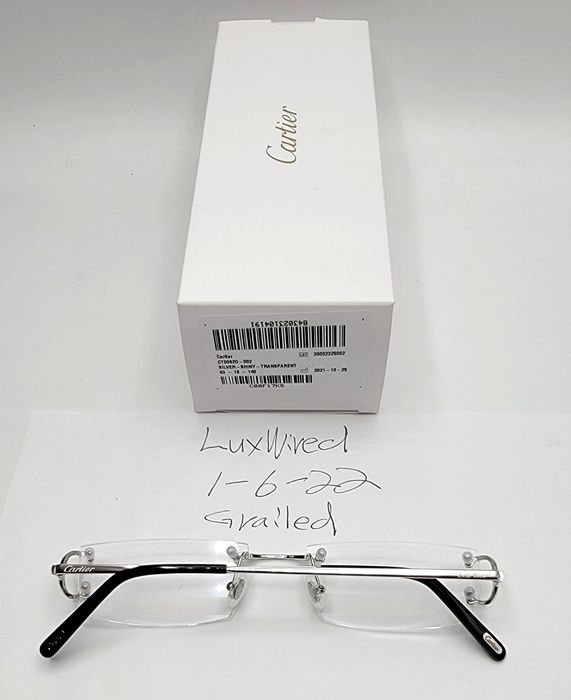 Cartier NEW! Cartier Big C Piccadilly Silver Glasses CT0092O | Grailed